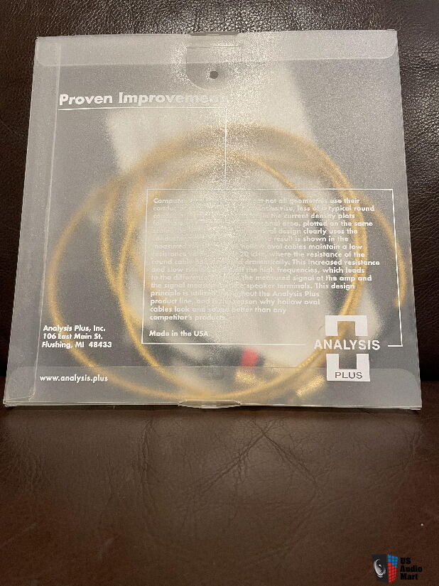 Analysis Plus Gold Oval Micro RCA Interconnects 1m Photo #5230174 - US ...
