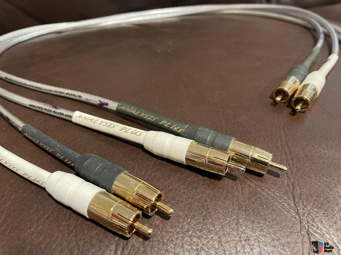 Analysis Plus Silver Apex RCA Interconnects 1m (2 pair available) For ...