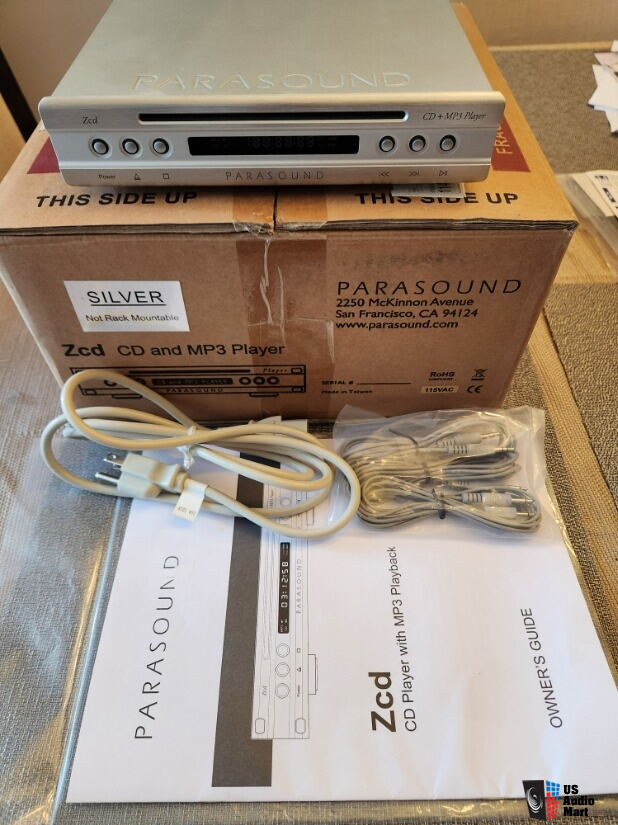 Parasound Z-stack (DAC, Phono Pre, CD/MP3 Player, Preamp, Amp) Silver ...