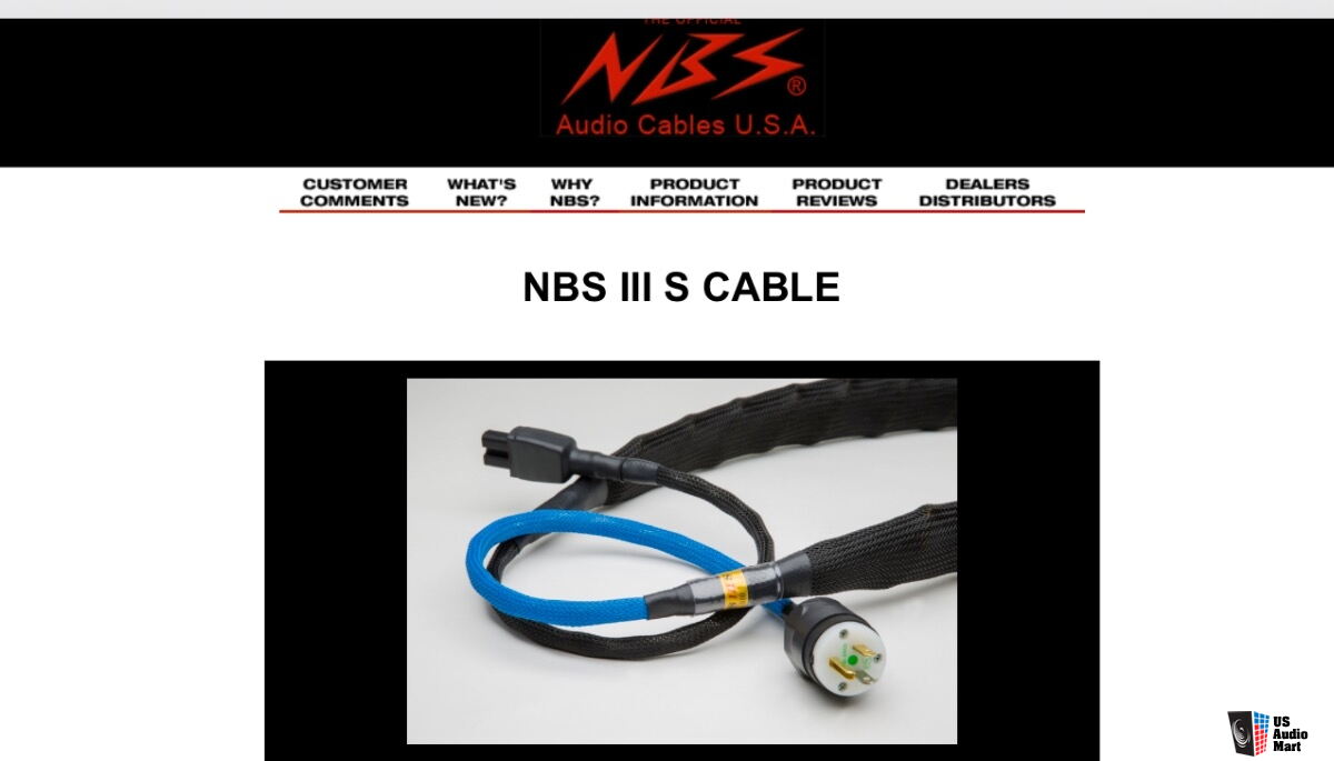 NBS III s power cables ( matched pair available ) For Sale - US Audio Mart