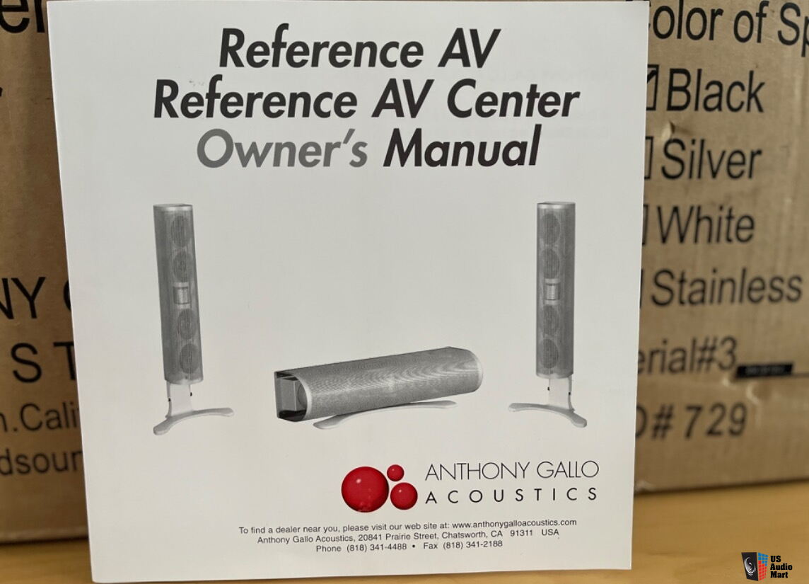 Anthony Gallo Reference Center Speaker in Black | NEW Old Stock For ...