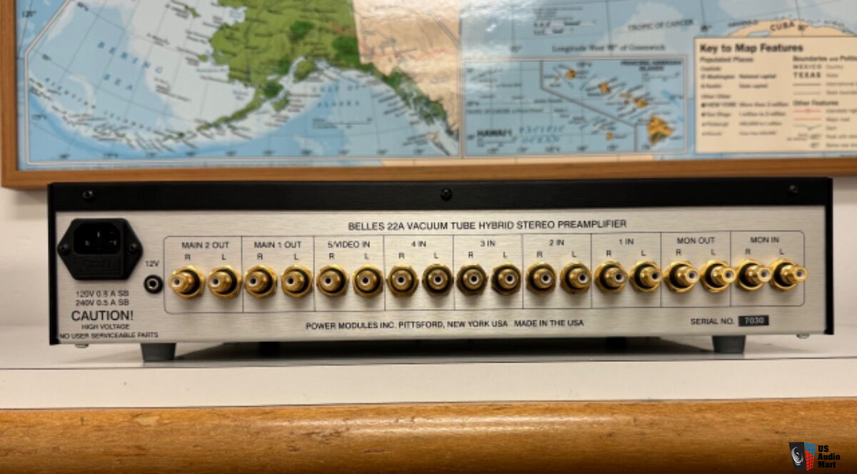 Belles 22A hybrid tube preamplifier with remote, rare, orig. $2995 ...