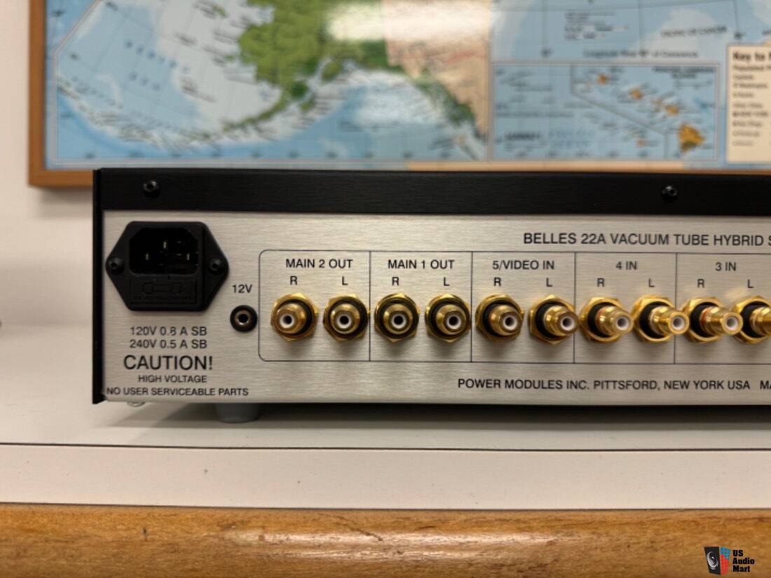 Belles 22A hybrid tube preamplifier with remote, rare, orig. $2995 ...