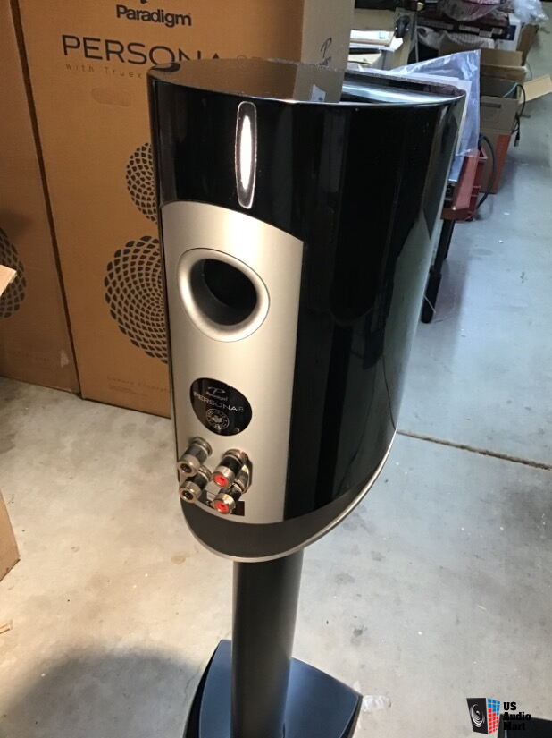 Paradigm Persona B speaker Pair with Stands Dealer Ad - US Audio Mart