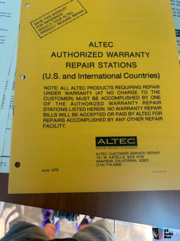Altec Lansing Mantaray Model 14 speakers Photo #5267877 - US Audio Mart