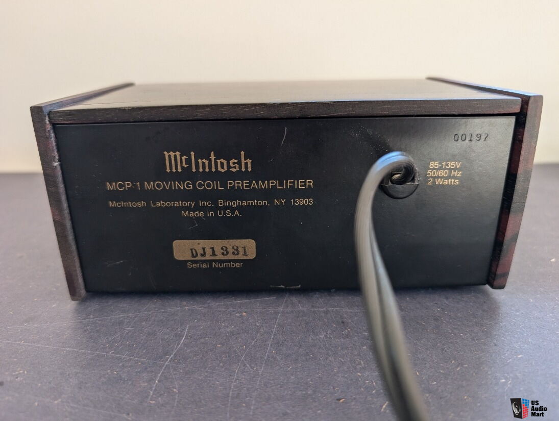 RARE mcintosh MCP-1 MC Phono Preamp Photo #5275012 - US Audio Mart