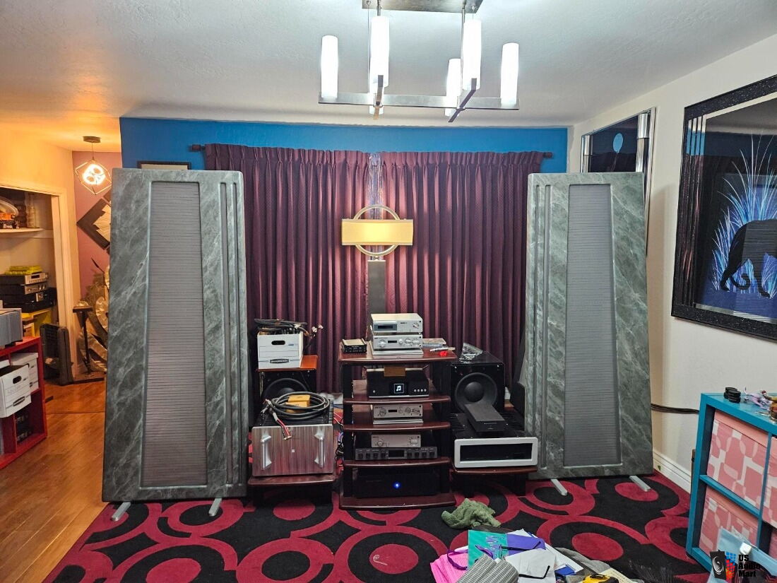 Rare Anthracite Apogee Diva Speakers + 3rd Panel & Crossovers For Sale ...