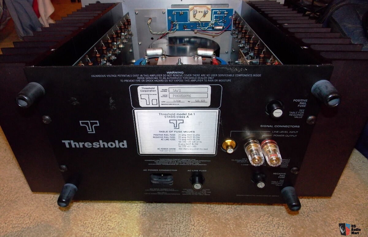 Threshold Model SA/1 Mono Blocks (x2) - 160 wpc Pure Class A Photo ...