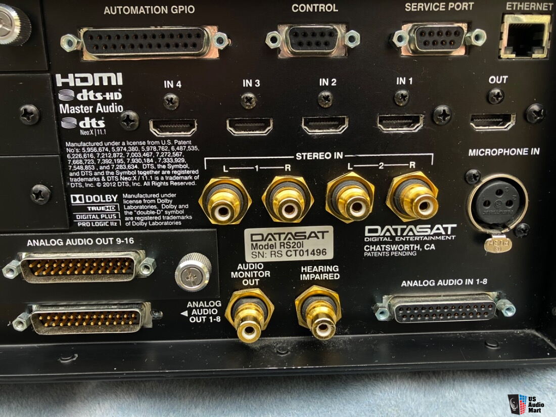 Datasat RS-20i surround sound preamp processor Photo #5285027 - US ...
