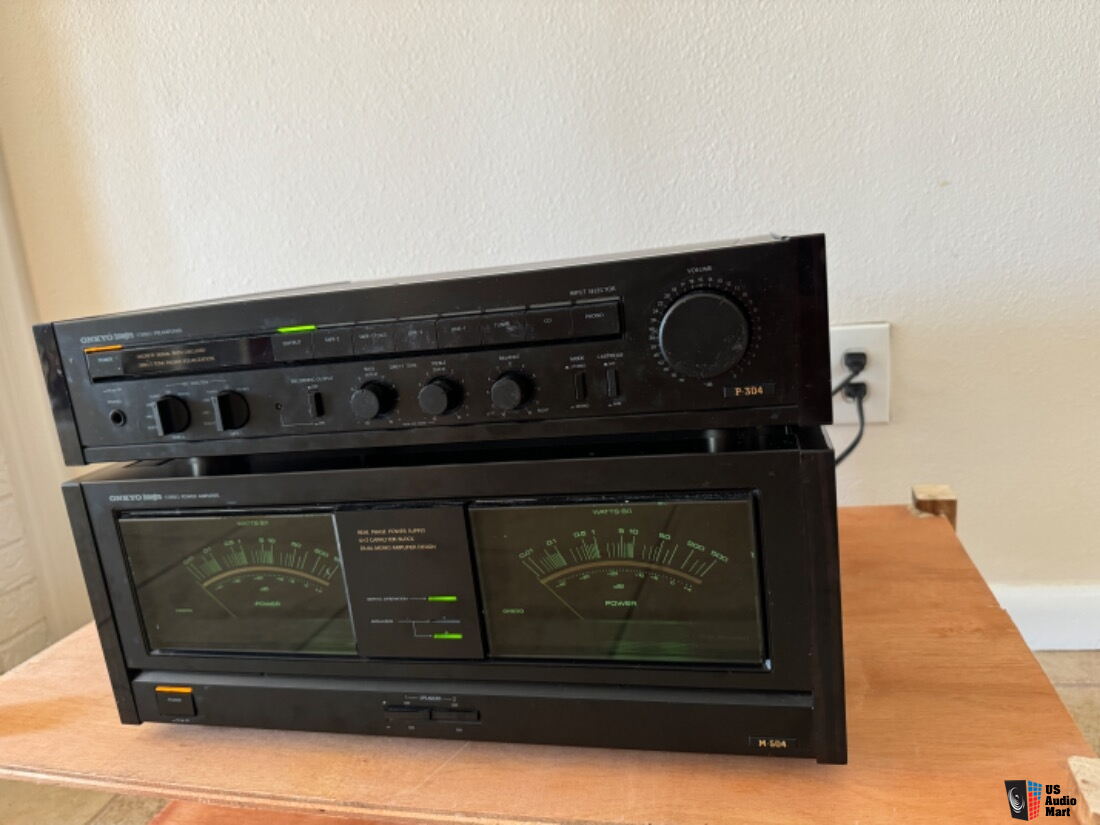 Onkyo m-504 amplifier and p-304 pre amp Photo #5286580 - US Audio Mart