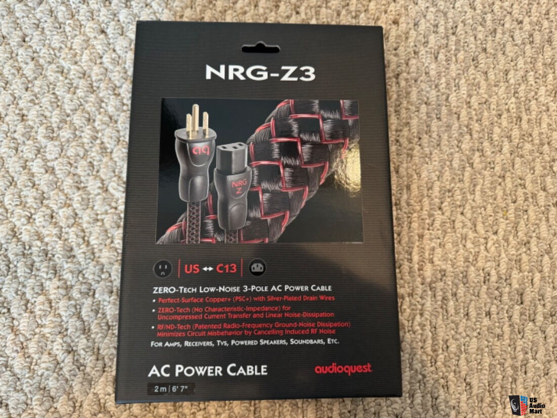 AudioQuest NRG-Z3 power cable 2M (6'7") For Sale - US Audio Mart