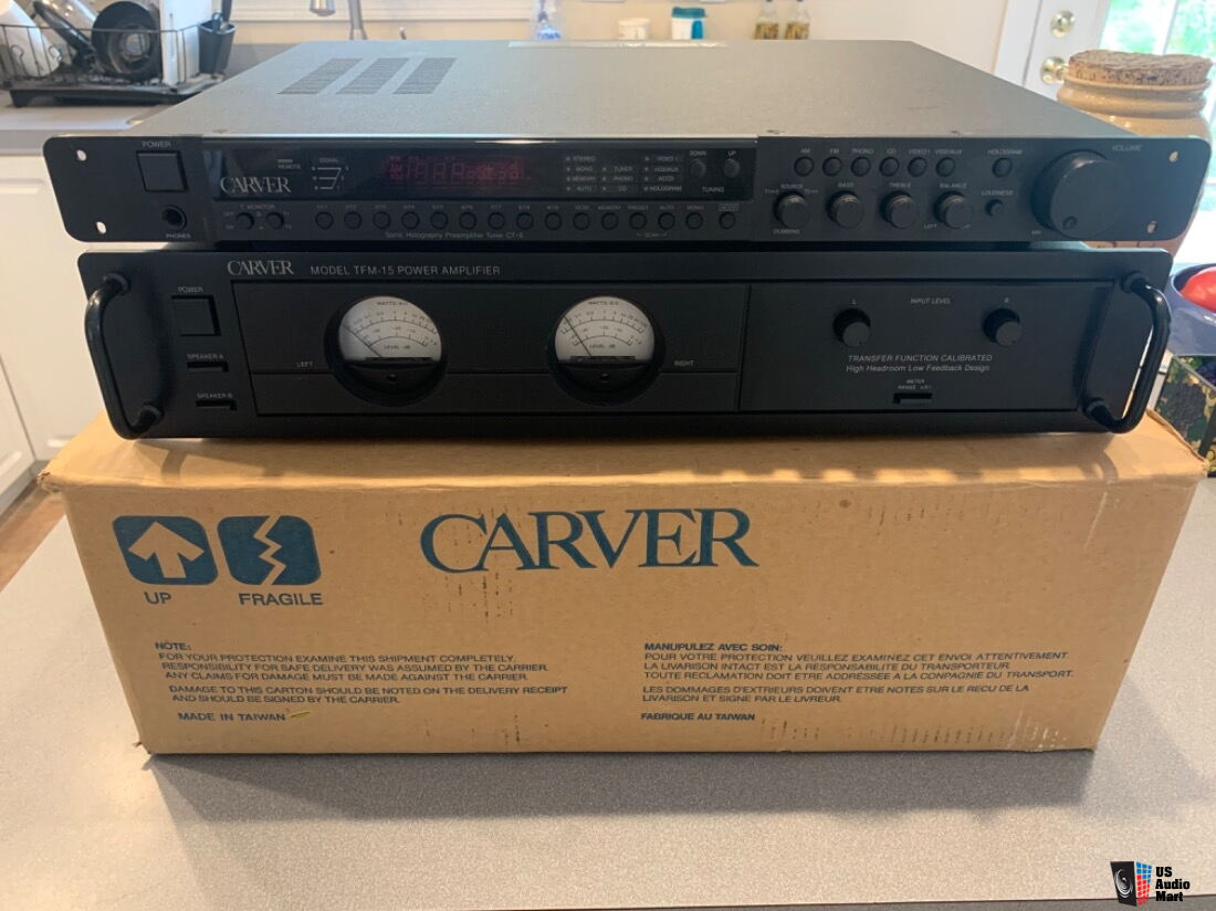 Carver TFM-15 amp and Carver CT-6 preamp Photo #5301880 - US Audio Mart