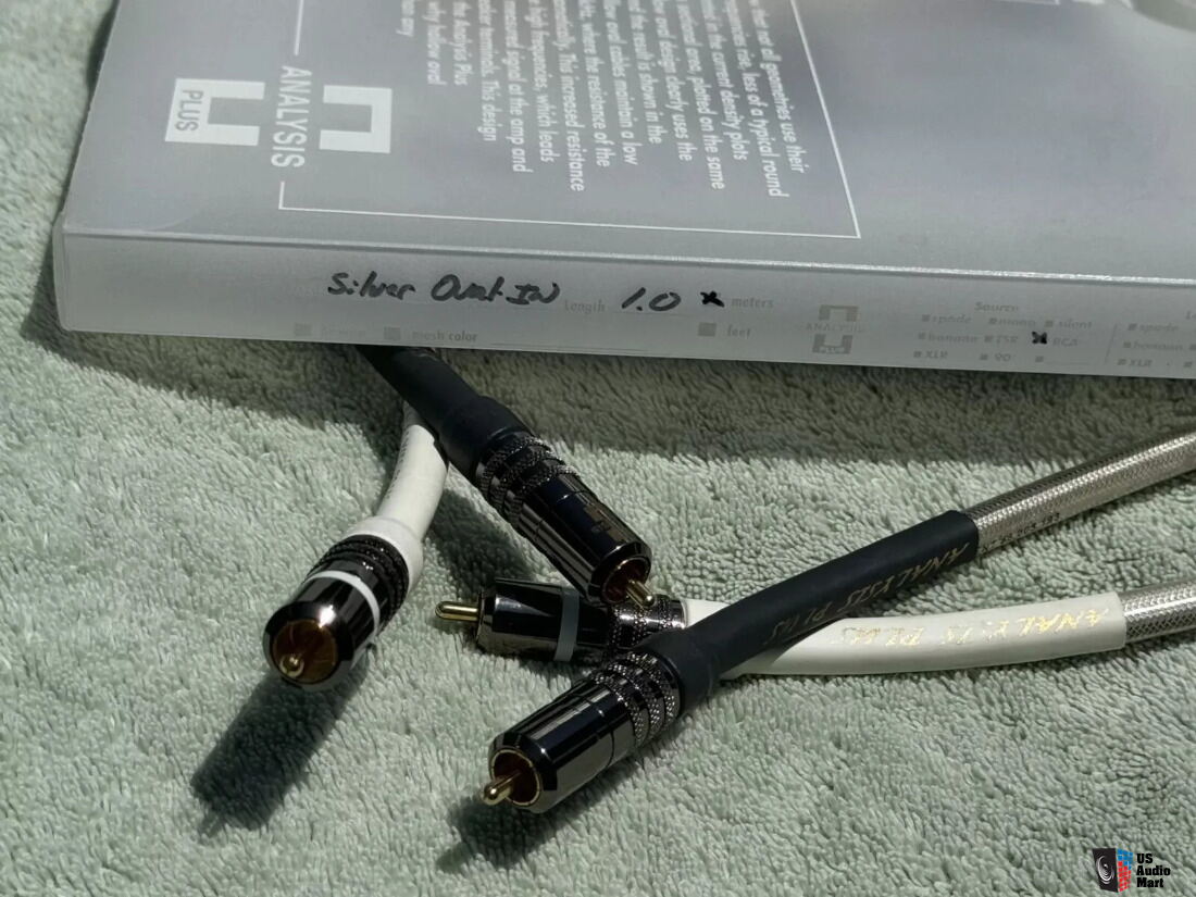 Analysis Plus silver oval RCA Interconnects 1m pair Photo #5306313 - US ...