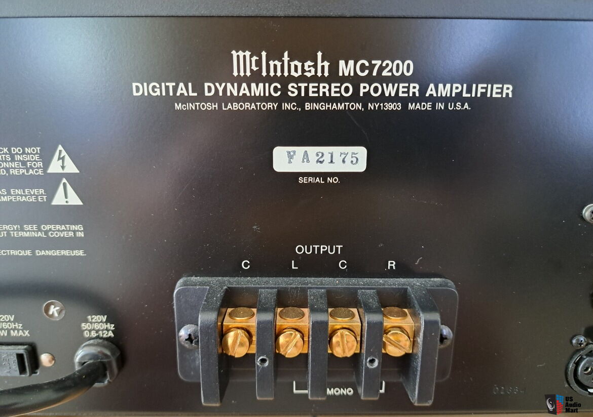 McIntosh MC7200 Photo #5308815 - US Audio Mart
