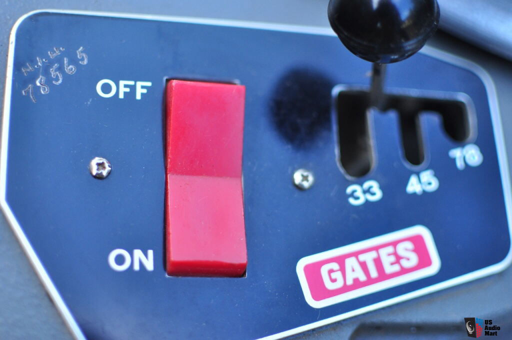 gates transcription turntable with grey research toearm /cartridge ...