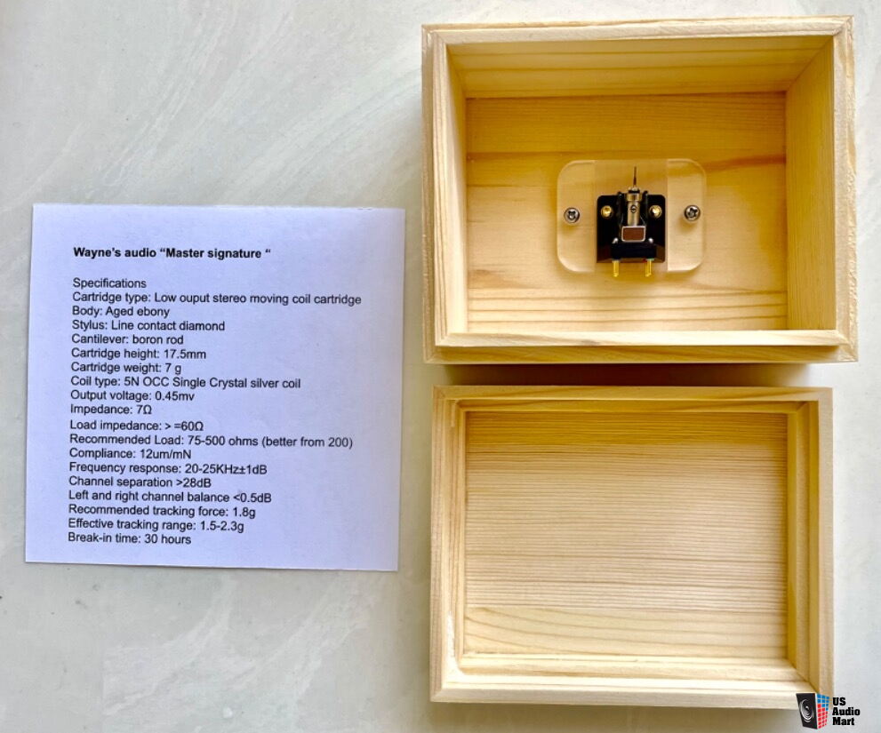 Wayne's Audio Master Signature MC Phono Cartridge, 5N Silver Coil, Line ...