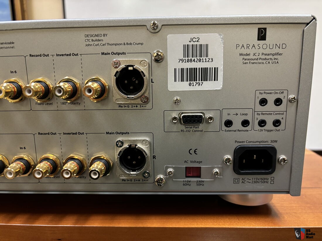 Parasound JC2 Preamplifier