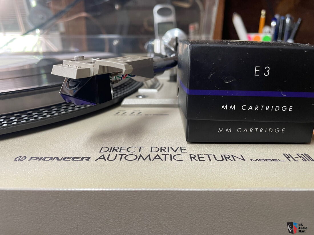 Restored, set up Pioneer PL-518 turntable, new Goldring E3 cartridge ...