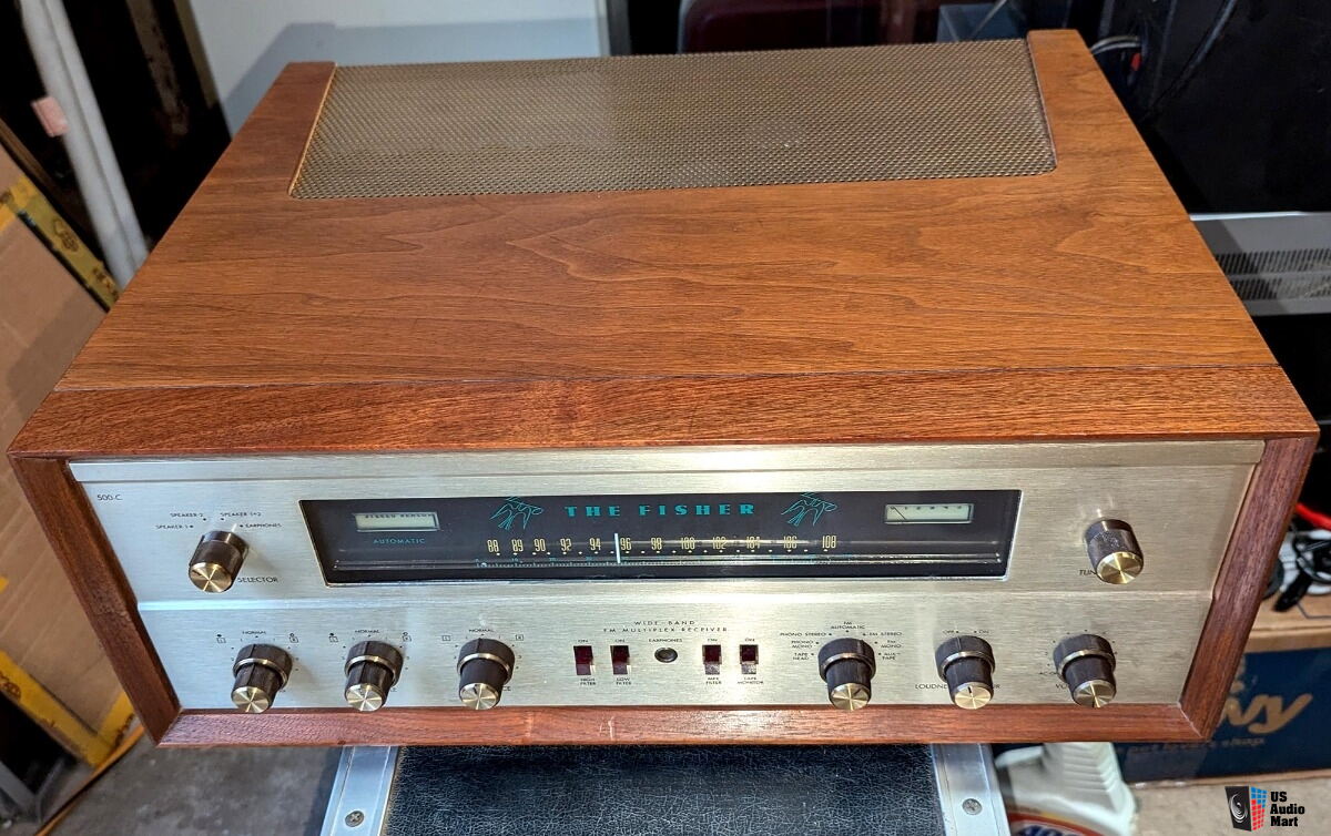 Vintage Fisher 500C Stereophonic Receiver (1963-65) Original Wood Case ...