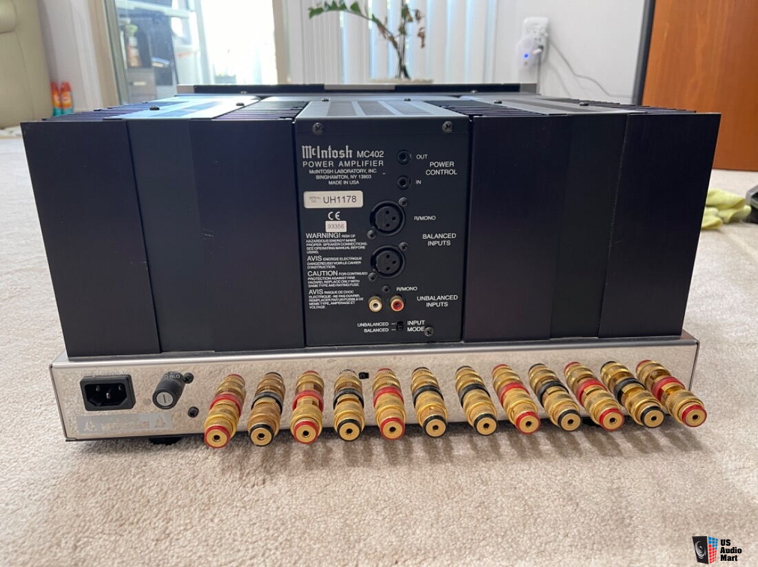 McIntosh MC402 400w x2 CHANNEL IN EXCELLENT Condition Photo #5314501 ...