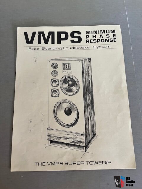 VMPS ST/R Literature For Sale - US Audio Mart