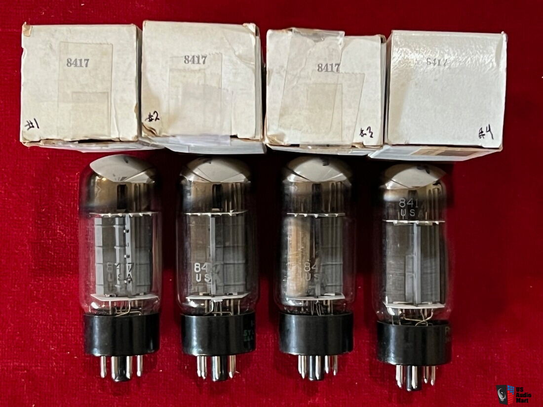 8417 Quicksilver / BOGAN / Sylvania Power Output Vacuum Tubes / Quad ...