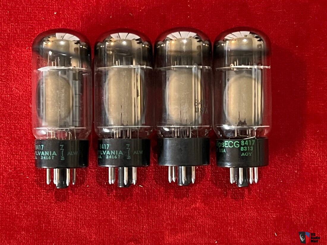 8417 Quicksilver / BOGAN / Sylvania Power Output Vacuum Tubes / Quad ...