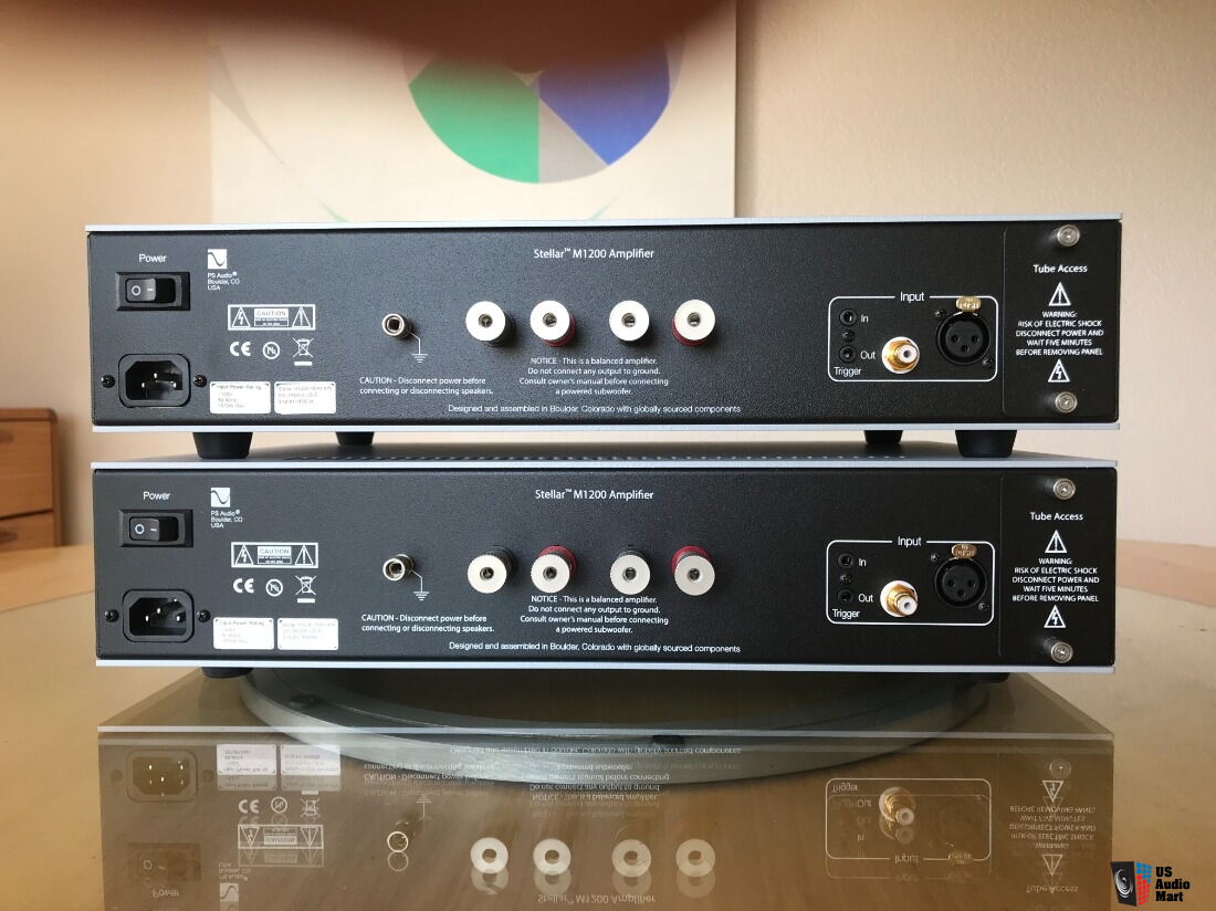 PS Audio M1200 Monoblock Amplifiers (Pair - Silver finish) Photo ...