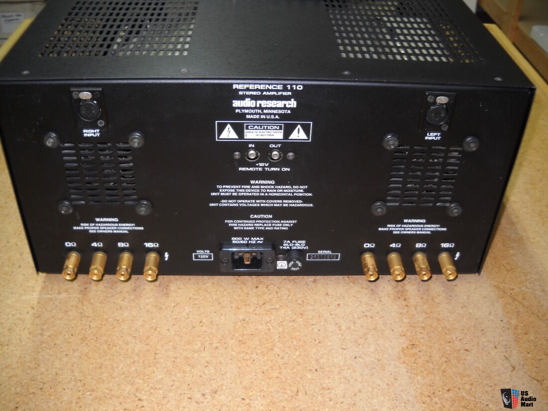 AUDIO RESEARCH REF-110 Tube Power Amplifier....Silver...3500.00 Photo ...