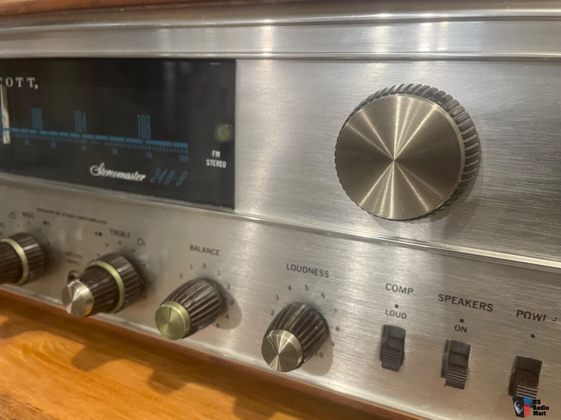 HH Scott Stereomaster 340-B Vacuum Tube Receiver with Wood Case ...