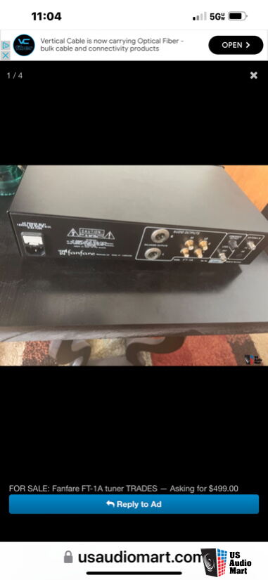 Fanfare FT-1A tuner Photo #5327026 - US Audio Mart