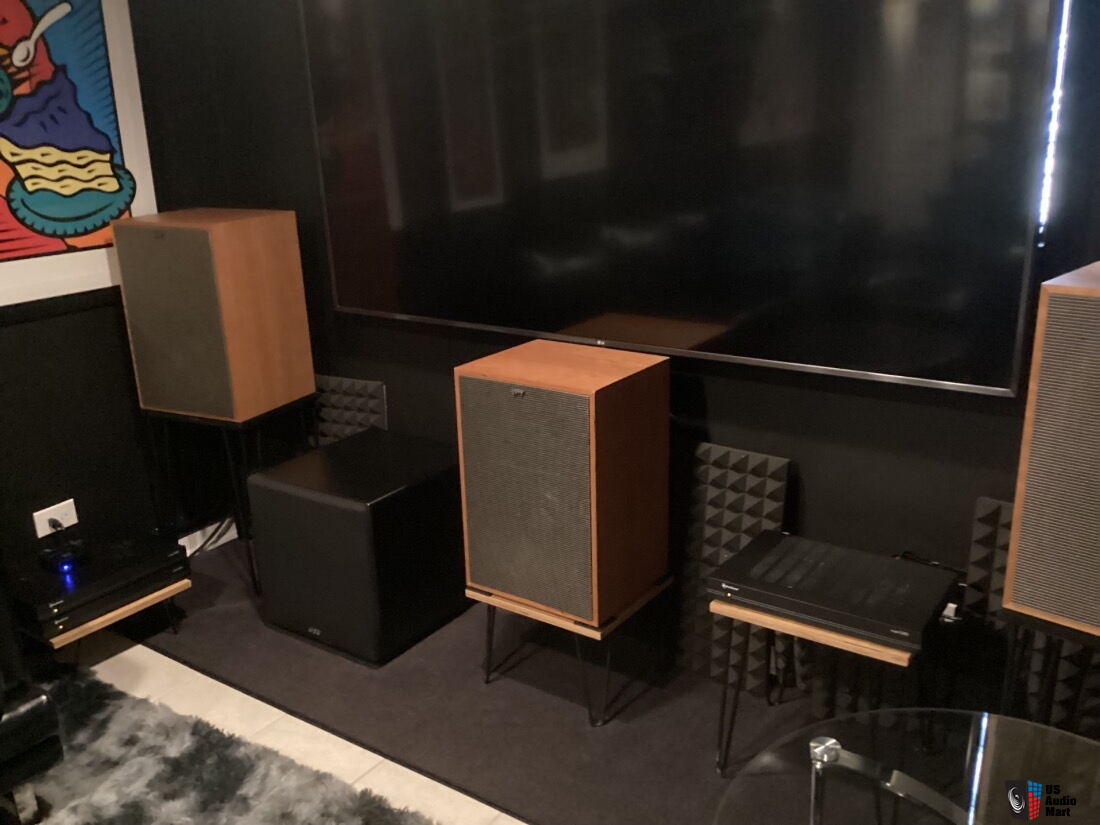 3 Klipsch heresy iv cherry 2 KPT-1260H pro forte iii speakers Photo ...