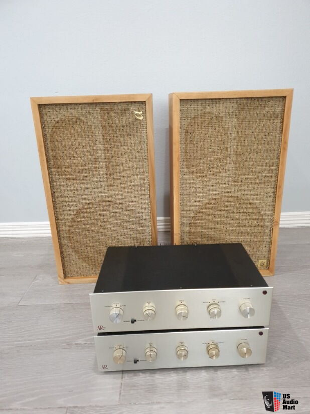 Two of AR model AU amplifiers and Pair of AR model 2A speakers (Combo ...