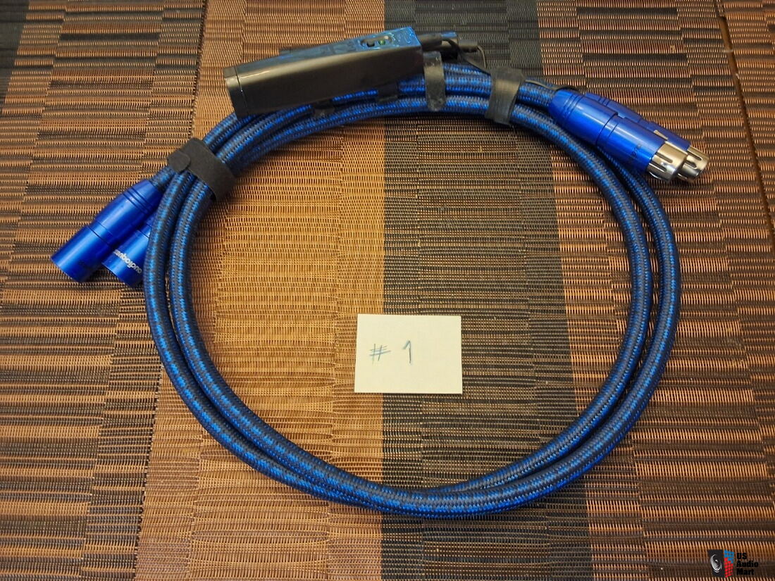 Audioquest Sky 1m XLR Interconnect cables with upgraded Level-X DBS 72v ...