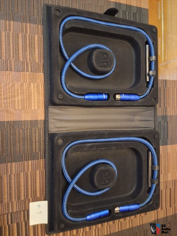 Audioquest Sky 1m XLR Interconnect cables with upgraded Level-X DBS 72v ...