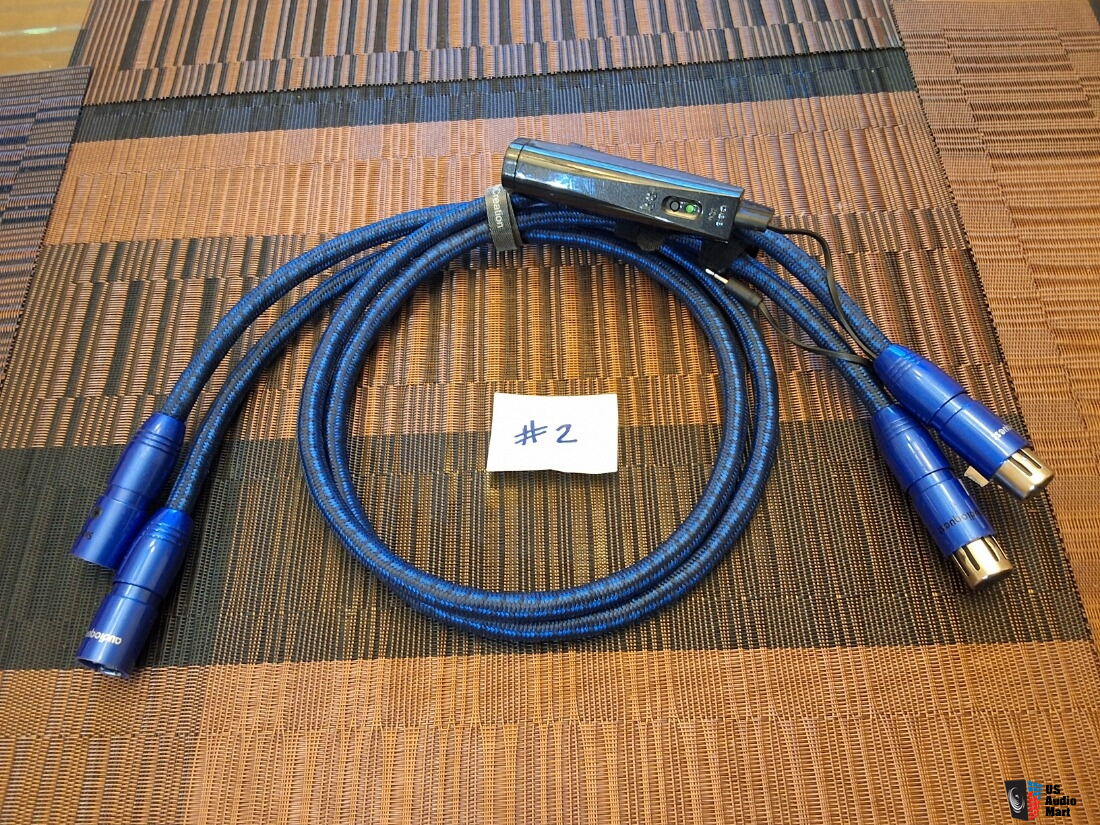 Audioquest Sky 1m XLR Interconnect cables with upgraded Level-X DBS 72v ...