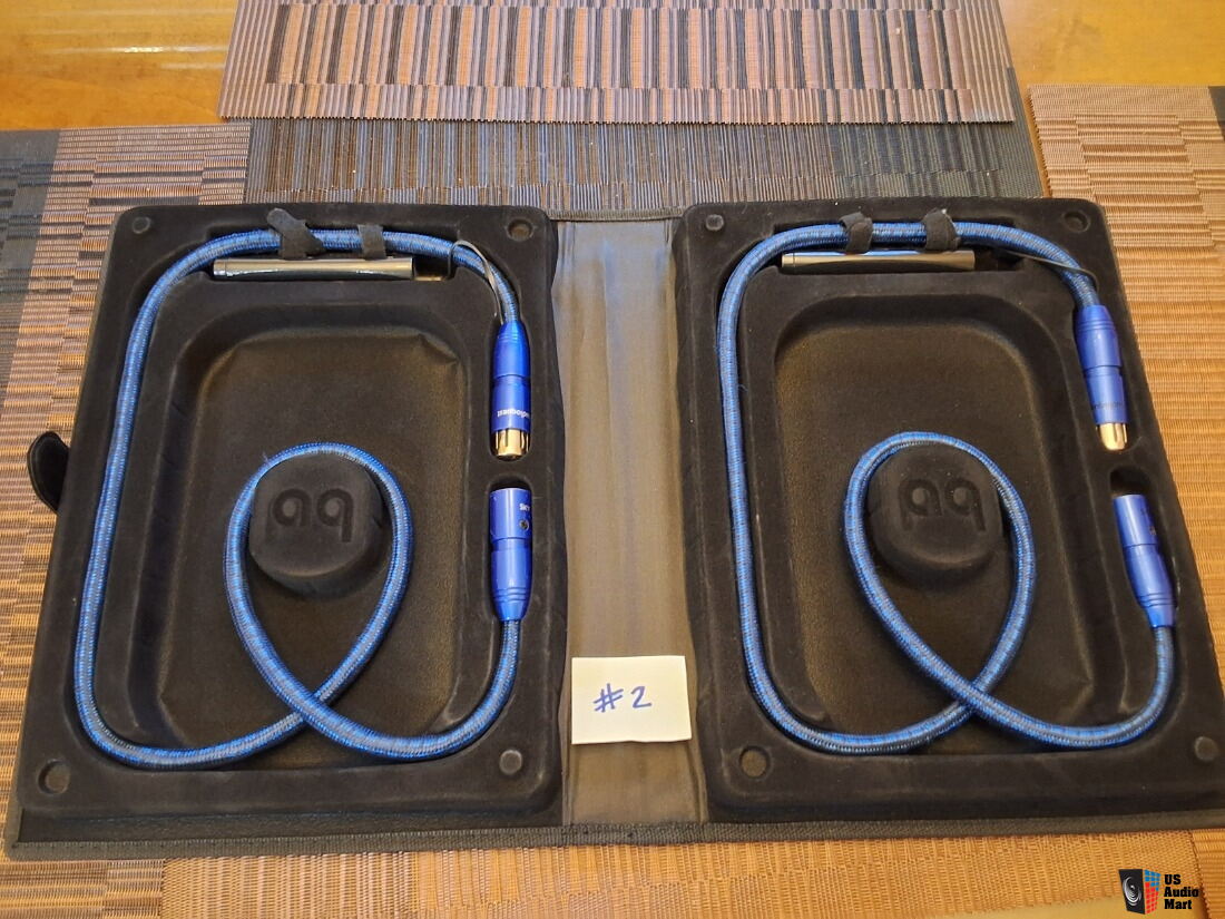 Audioquest Sky 1m XLR Interconnect cables with upgraded Level-X DBS 72v ...