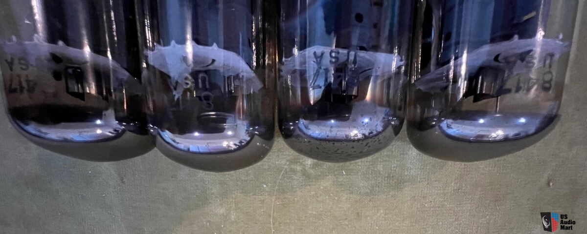 8417 Quicksilver / BOGAN Sylvania Power Output Vacuum Tubes / Quad Set ...