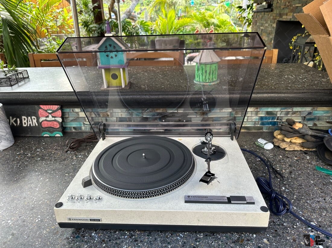 Kenwood KD500 turntable w/ Grace 707 tonearm / Grado Gold MM cart Photo ...