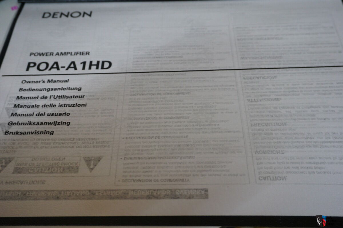 Denon POA-A1HDCI 150 watts@8 Ohm 10 Channel Power Amplifier