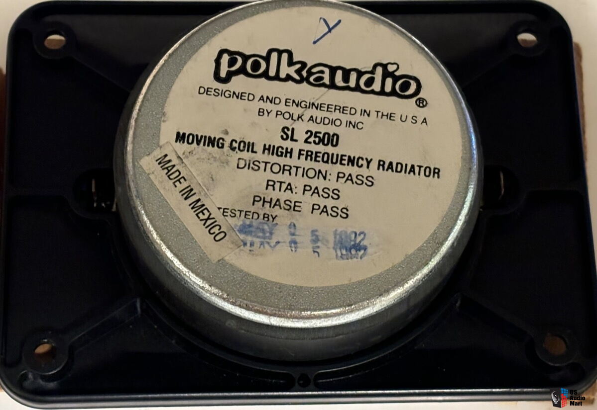 POLK AUDIO 1" DOME TWEETER SL2500 - Original Replacement Part Photo ...