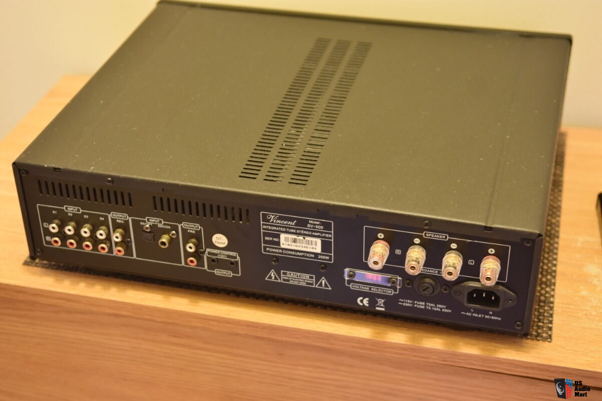 Vincent SV-500 50 WPC Hybrid Tube-Solid State Integrated Amplifier ...