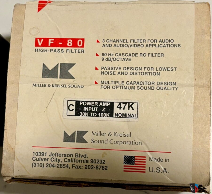 M&K VF-80 High Pass Filter Photo #5351671 - US Audio Mart