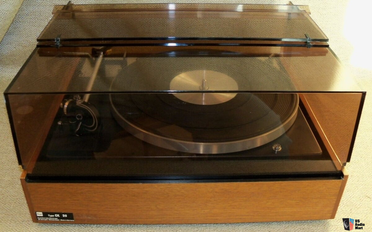 RESTORED Dual 1229Q Turntable CH-20 Dust Cover CK-20 Wood Plinth W ...