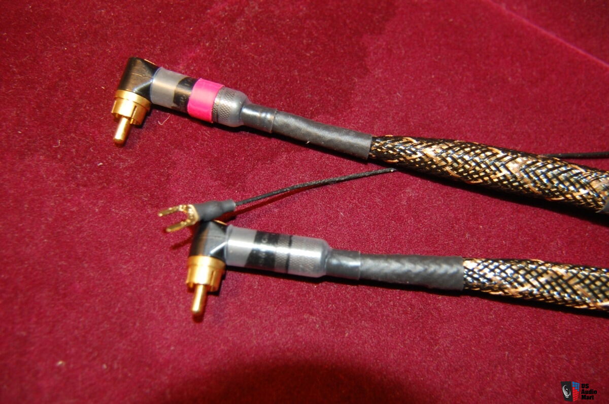 0.7M Pair Audio Sensibility Signature OCC Pure Silver Phono Cables RCA ...