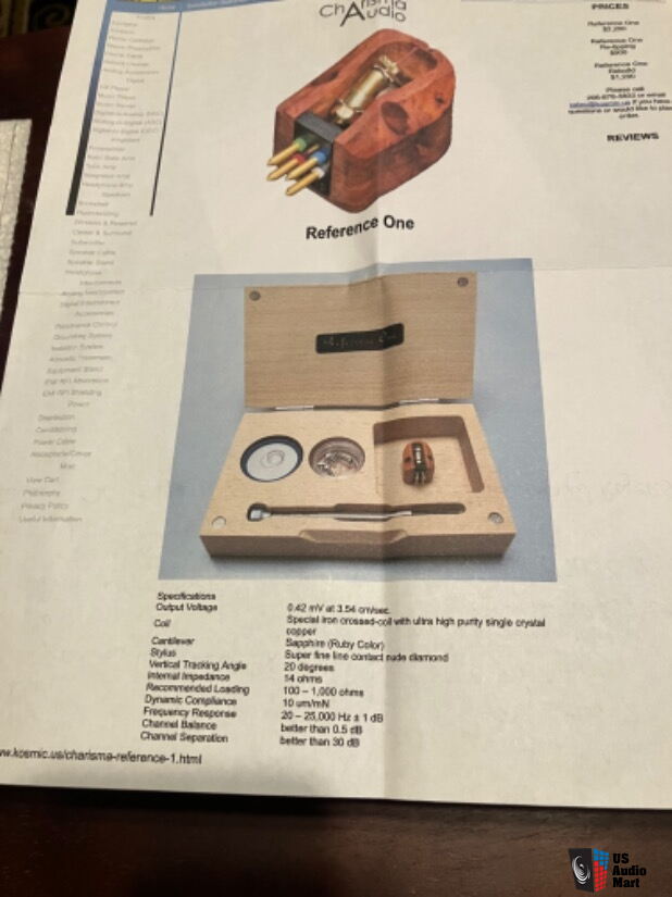 Charisma audio reference one