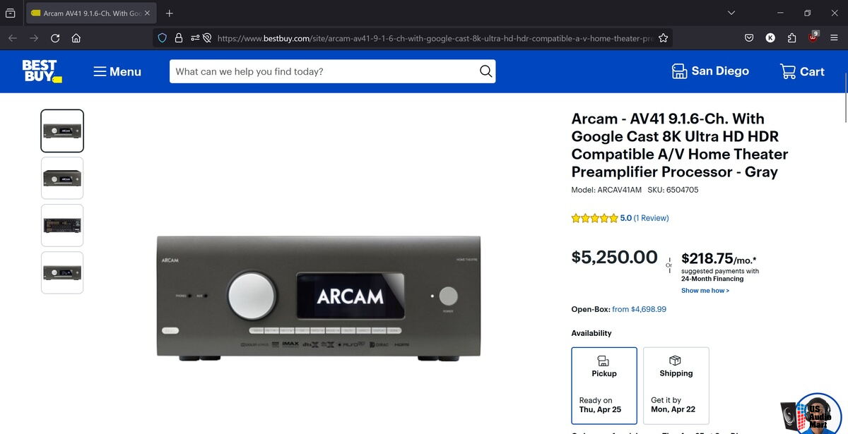 Arcam AV41 8K/Atmos/Dirac HT processor unopened Photo #5355242 - US ...