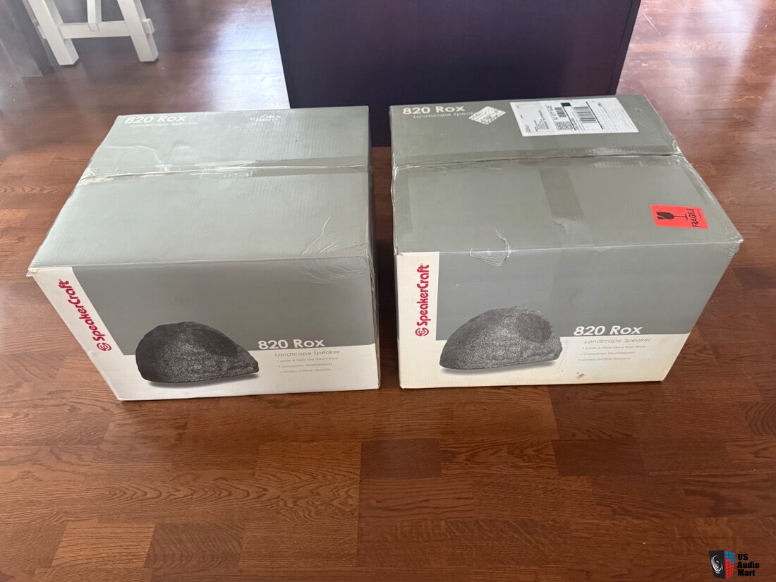 SpeakerCraft 820 Rox Rock Outdoor Landscape Speakers NOS (New Old Stock ...