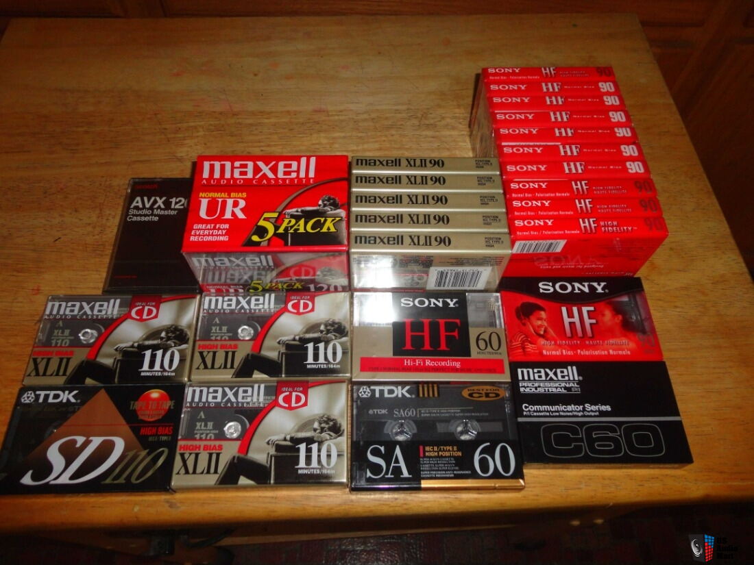 Various sealed Maxell, TDK & Sony NOS blank cassette tapes For Sale ...