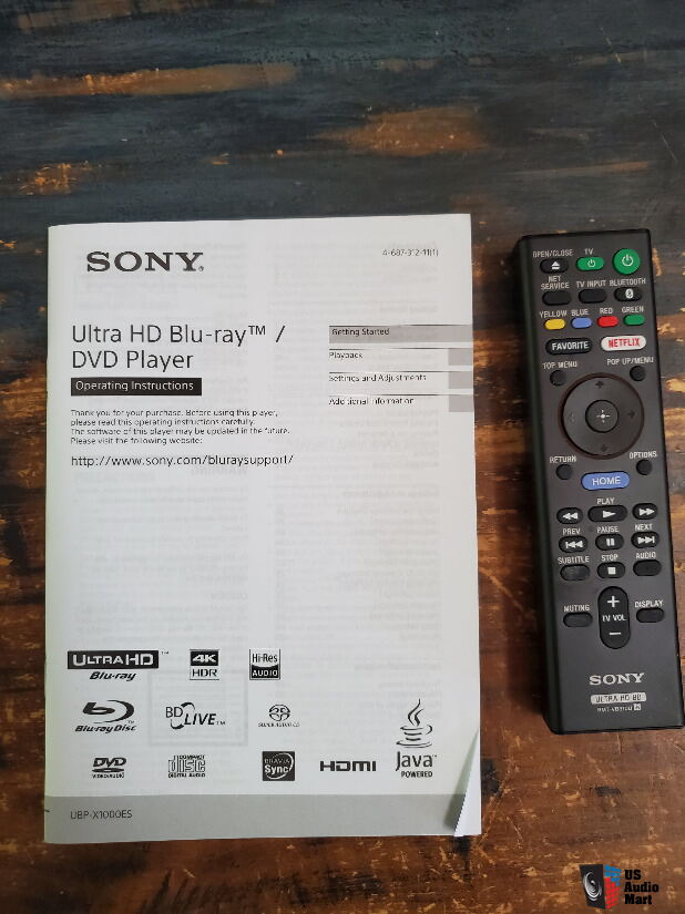 Sony UBP-X1000ES Ultra HD Blu-ray Player Photo #5368350 - US Audio Mart